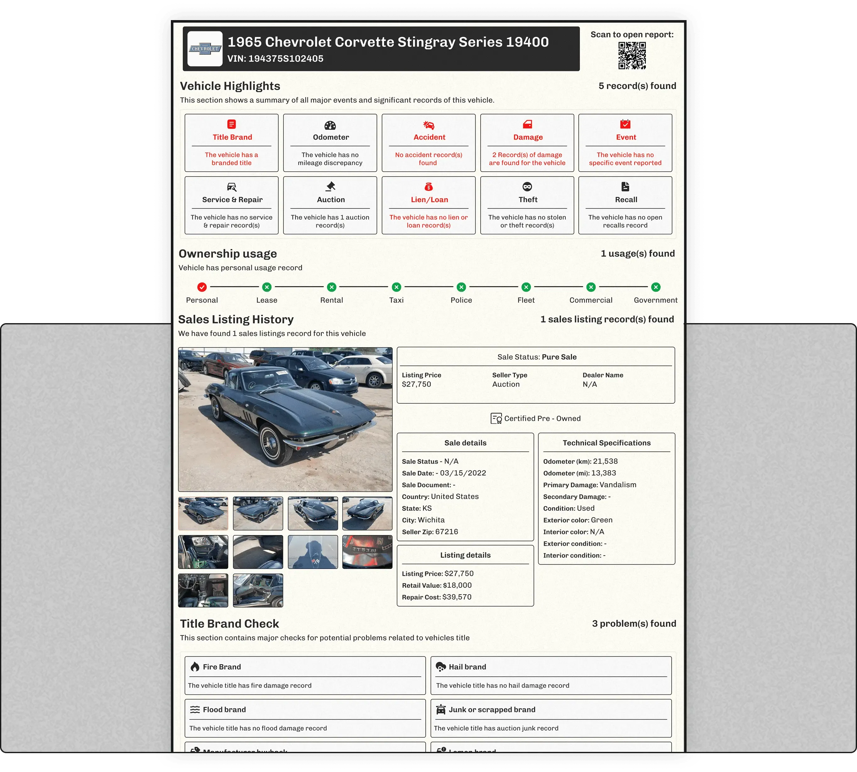 Classic Car History Report: Run Classic Car VIN Check 🚗